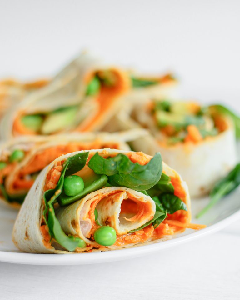 Wraps au Houmous de Poivron